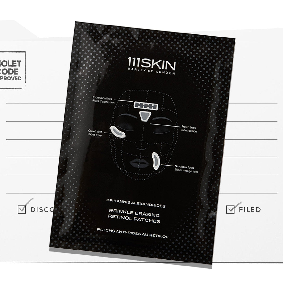 111SKIN’S WRINKLE ERASING RETINOL PATCHES – VIOLET GREY