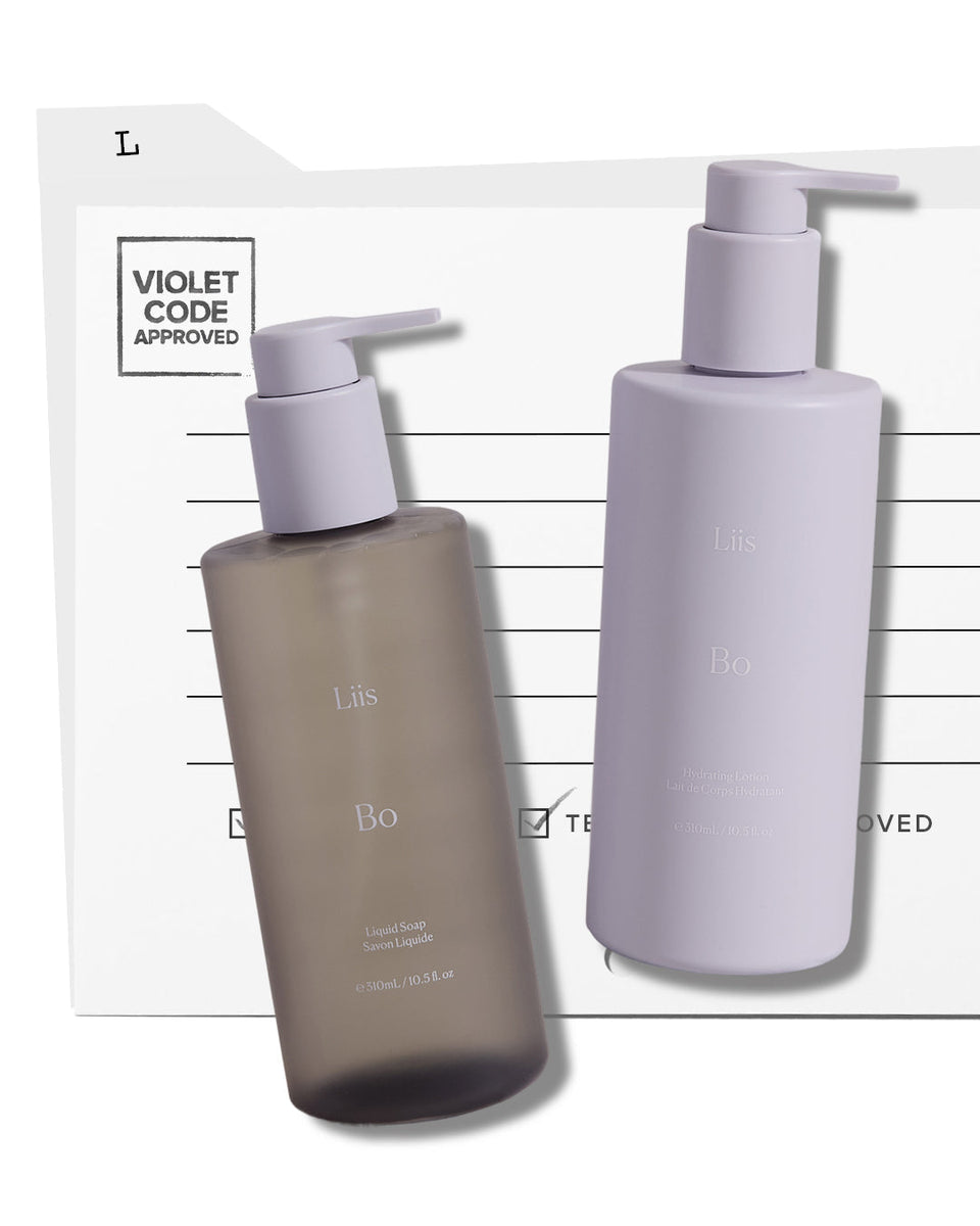 LIIS’ BO BODY LOTION & WASH DUO – VIOLET GREY