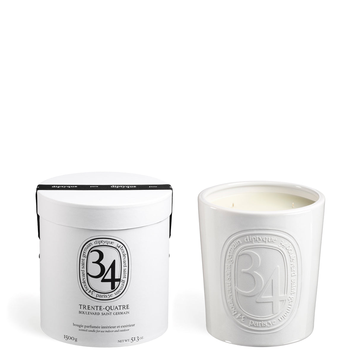34 Boulevard Saint Germain - Very Large Candle – VIOLET GREY